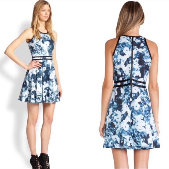 Parker | Dresses | Parker Emmy Dress In Blue Floral Print Xs | Poshmark